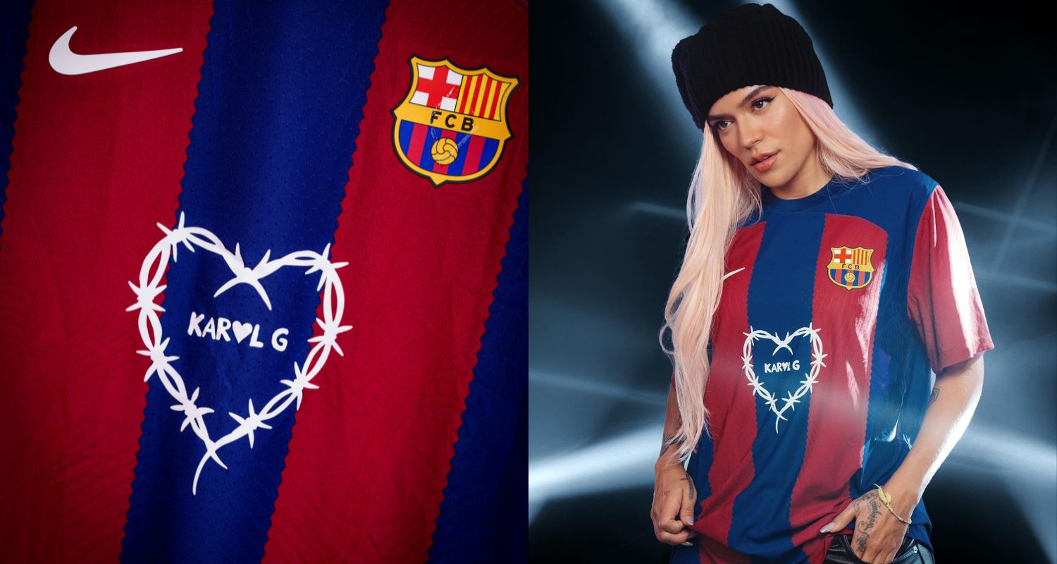 Karol G tiene su propia camiseta del FC Barcelona con Spotify - Marie ...