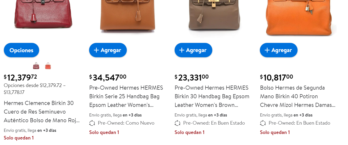 Walmart imitación Birkin: Precio y dónde comprar el bolso