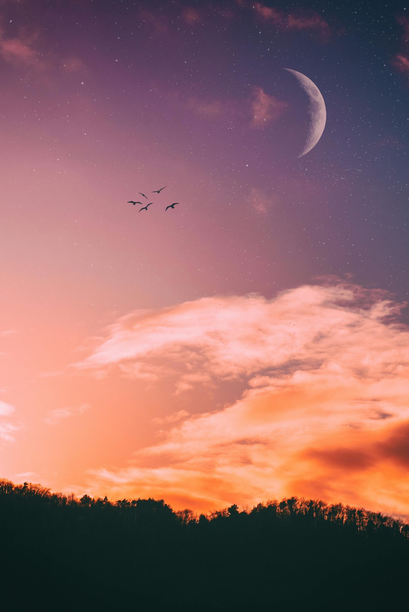 Luna sonriente en abril 2025: qué es, cuándo verla y dónde observarla