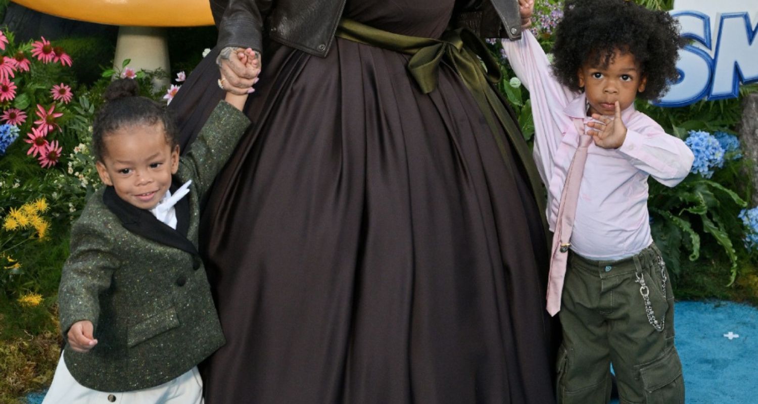 ⁠Riot, la hija de Rihanna, en custom Dior SS26